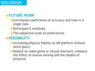 Pseudo Haptic in Augmented Reality Environment Based on Touchscreen | PPT