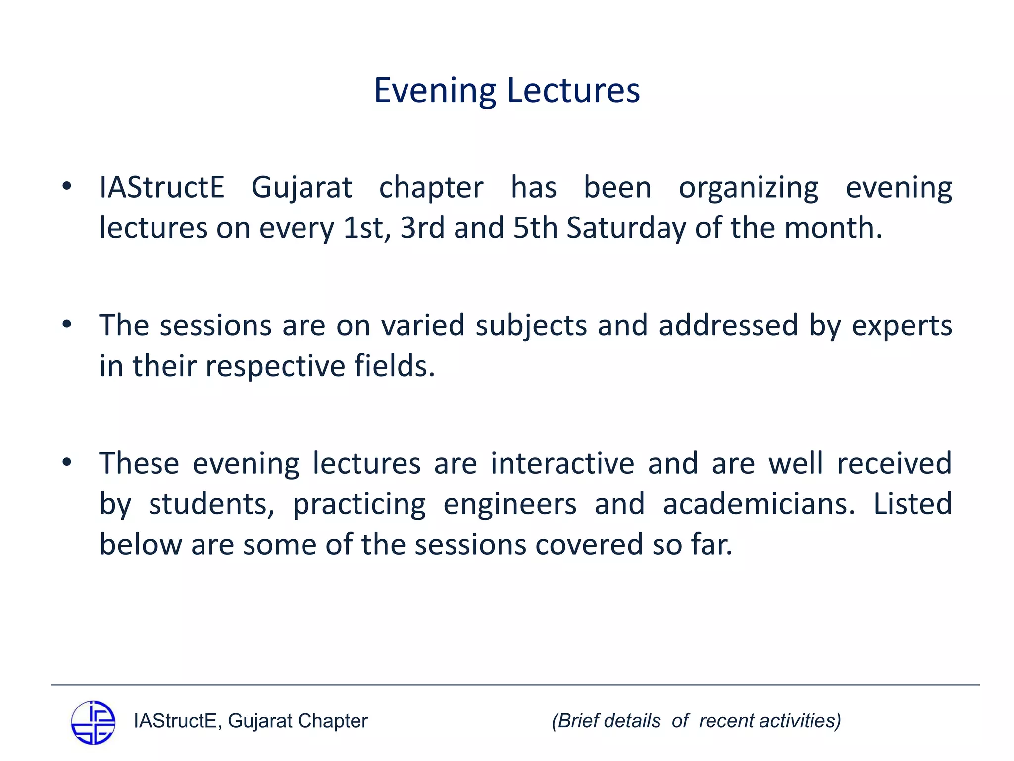 Indian Association of Structural Engineers, Gujarat Chapter | PPT