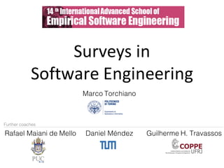 Surveys in Software Engineering | PPT