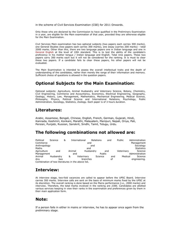 Ias exam written test pattern | DOCX