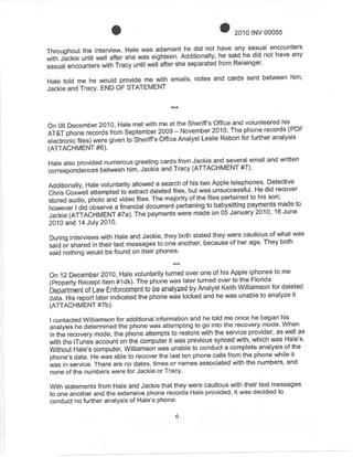 Deputy John Hale, Internal Affairs Report #1, Leon County, Florida Sheriff's Office | PDF