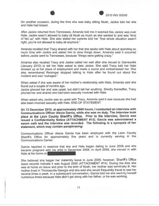 Deputy John Hale, Internal Affairs Report #1, Leon County, Florida Sheriff's Office | PDF