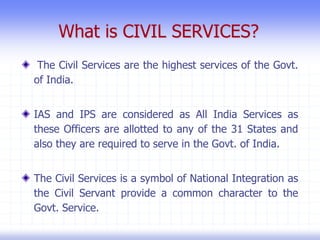 Ias & ips career development | PPTX
