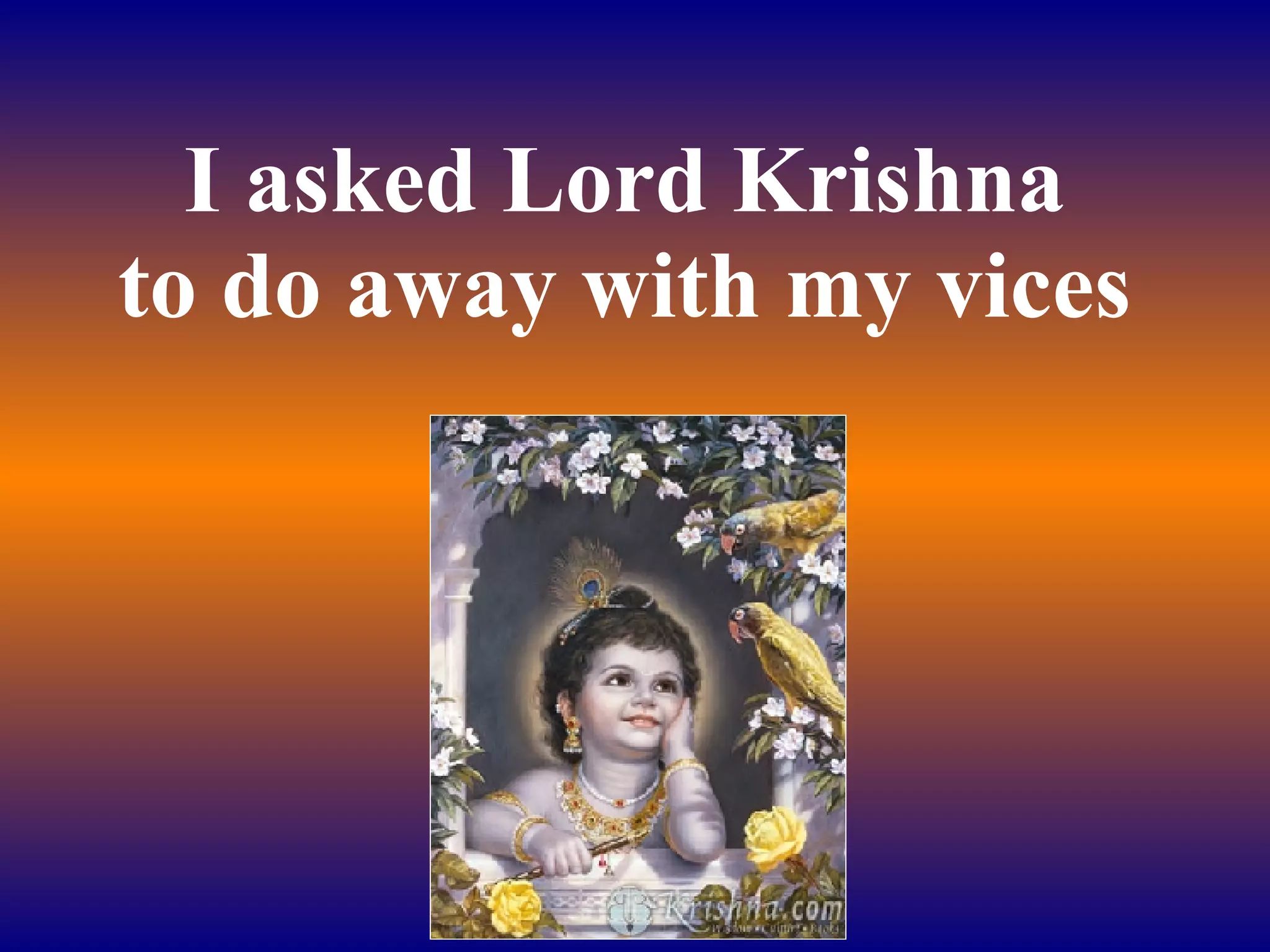 I Asked Krishna | PPS