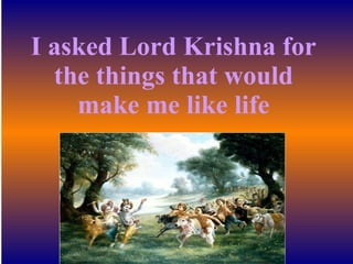 I Asked Krishna | PPS