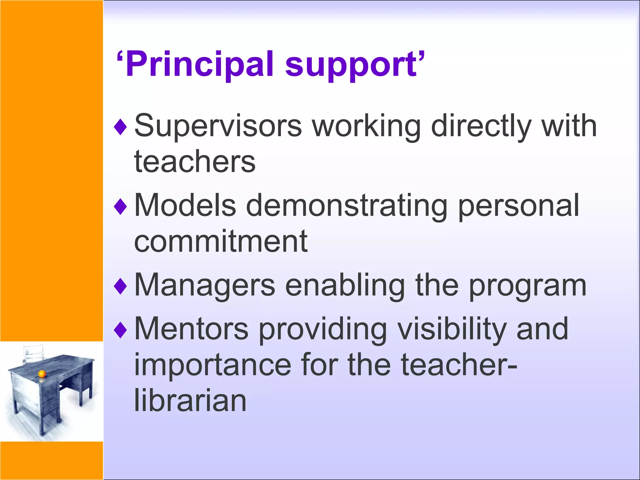 Collaboration and support: The role of the principal | PPT