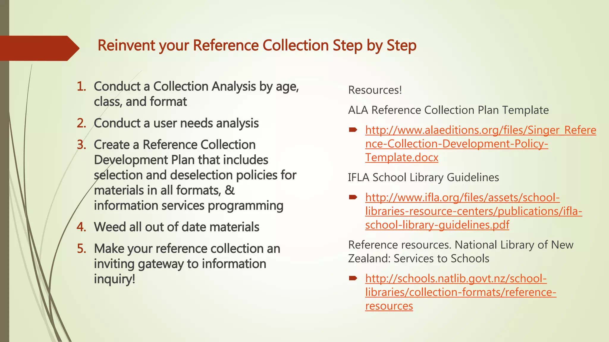 Reinventing your Reference Collection | PPTX