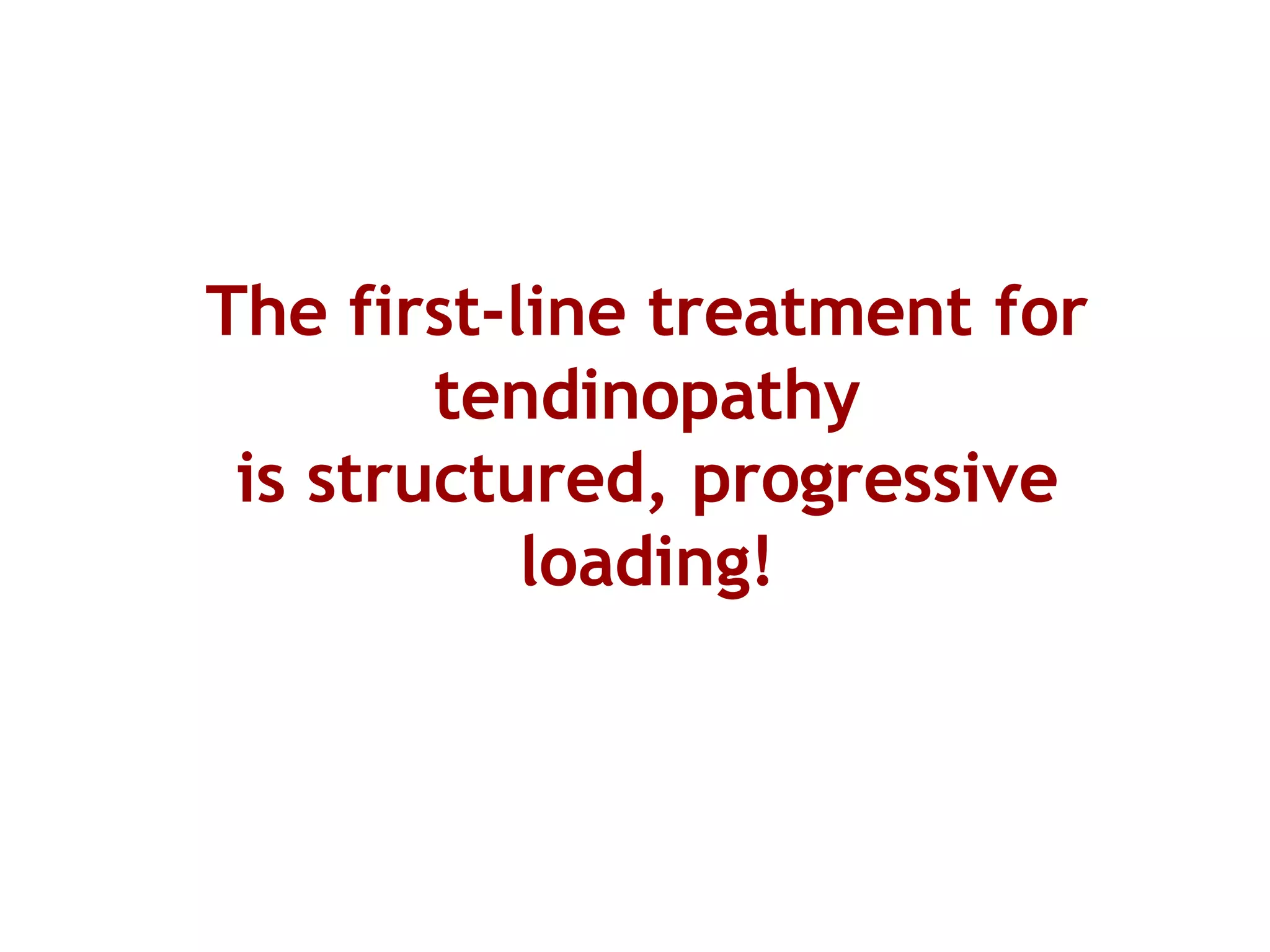 Treatment options of Tendinopathy in Athletes: Tendon Overload I Dr ...