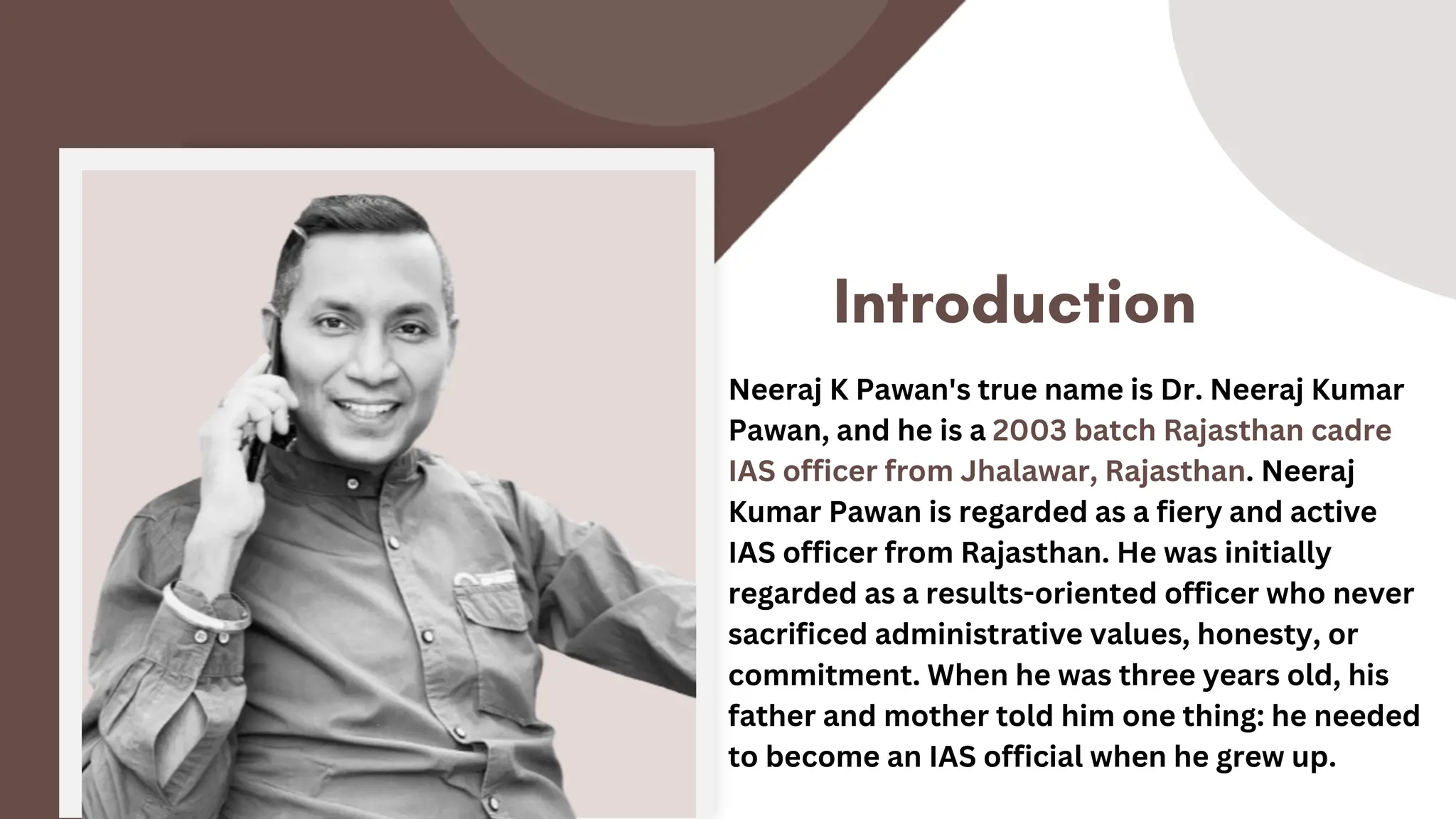 IAS Neeraj K Pawan Biography, ACB raid IAS Neeraj K Pawan | PDF