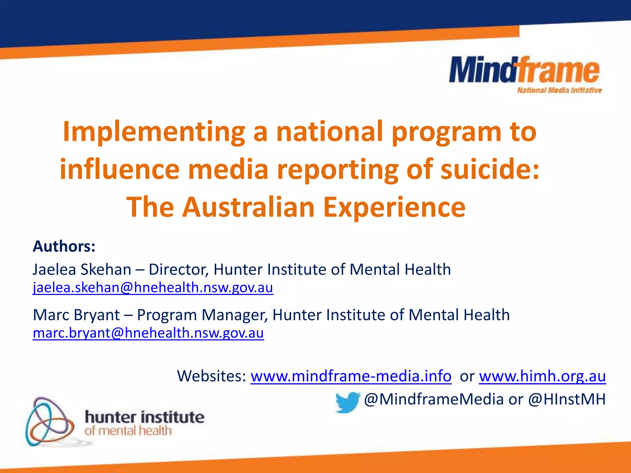 Poster presentation: IASP Asia Pacific Congress, Tahiti June 2014 ...