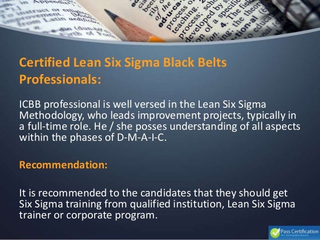 Iassc Icbb Certified Lean Six Sigma Black Belt Exam