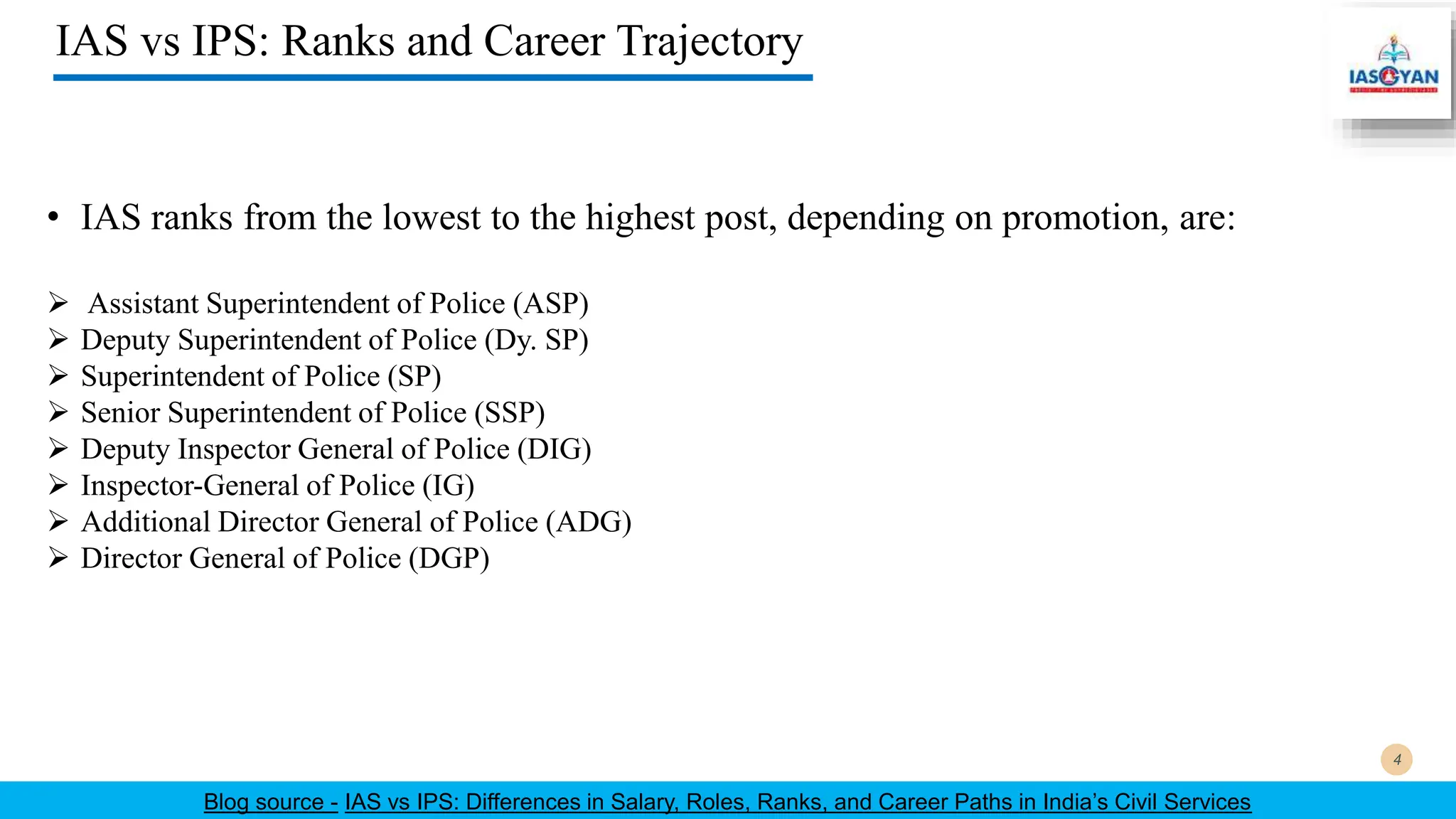 IAS vs IPS: Role, Rank, Salary & Career Trajectory | PPTX | Careers