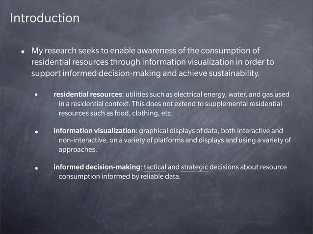 Presentation to IAT 801 | PPT