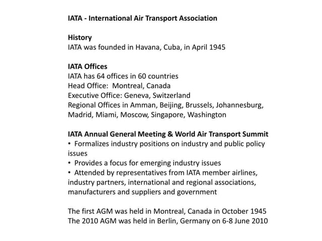 IATA.pdf international Air Transport Association | PDF