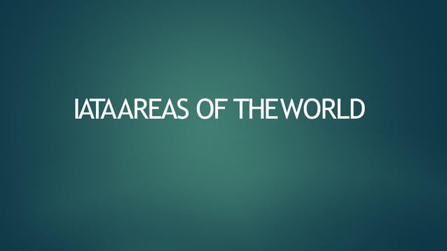 IATA AREAS.pdf | Africa Travel | Travel Locations