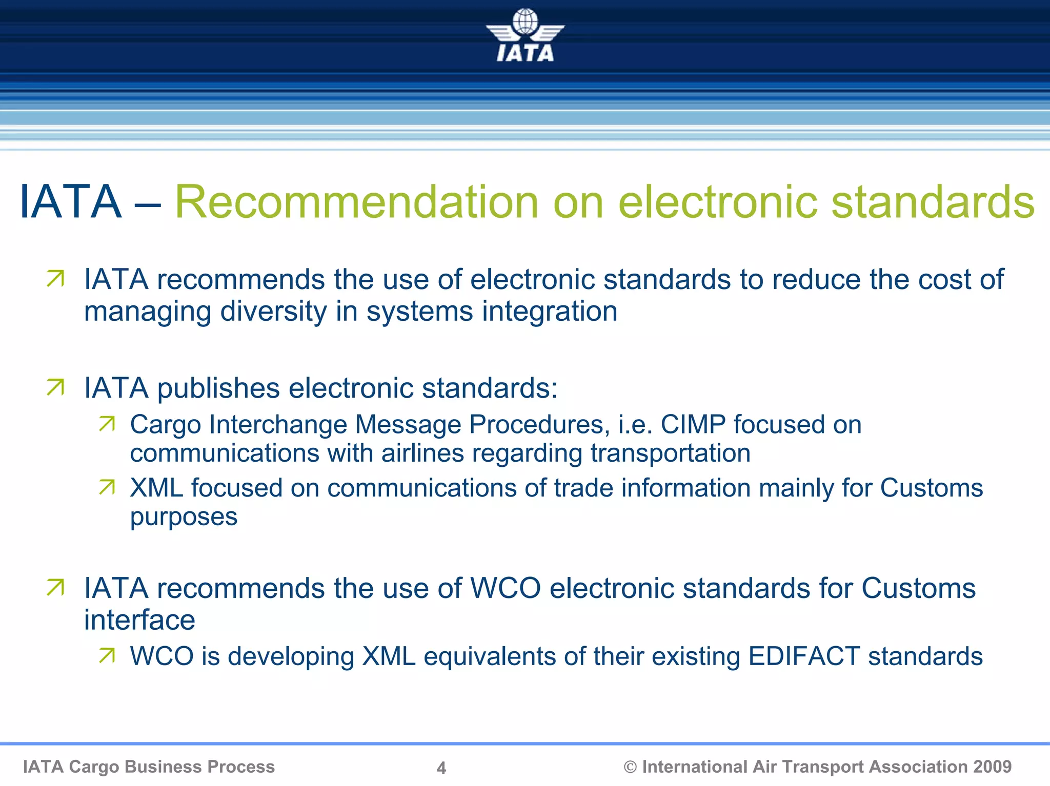 Iata Cargo Xml Electronic Messages Approach V0.4 | PDF