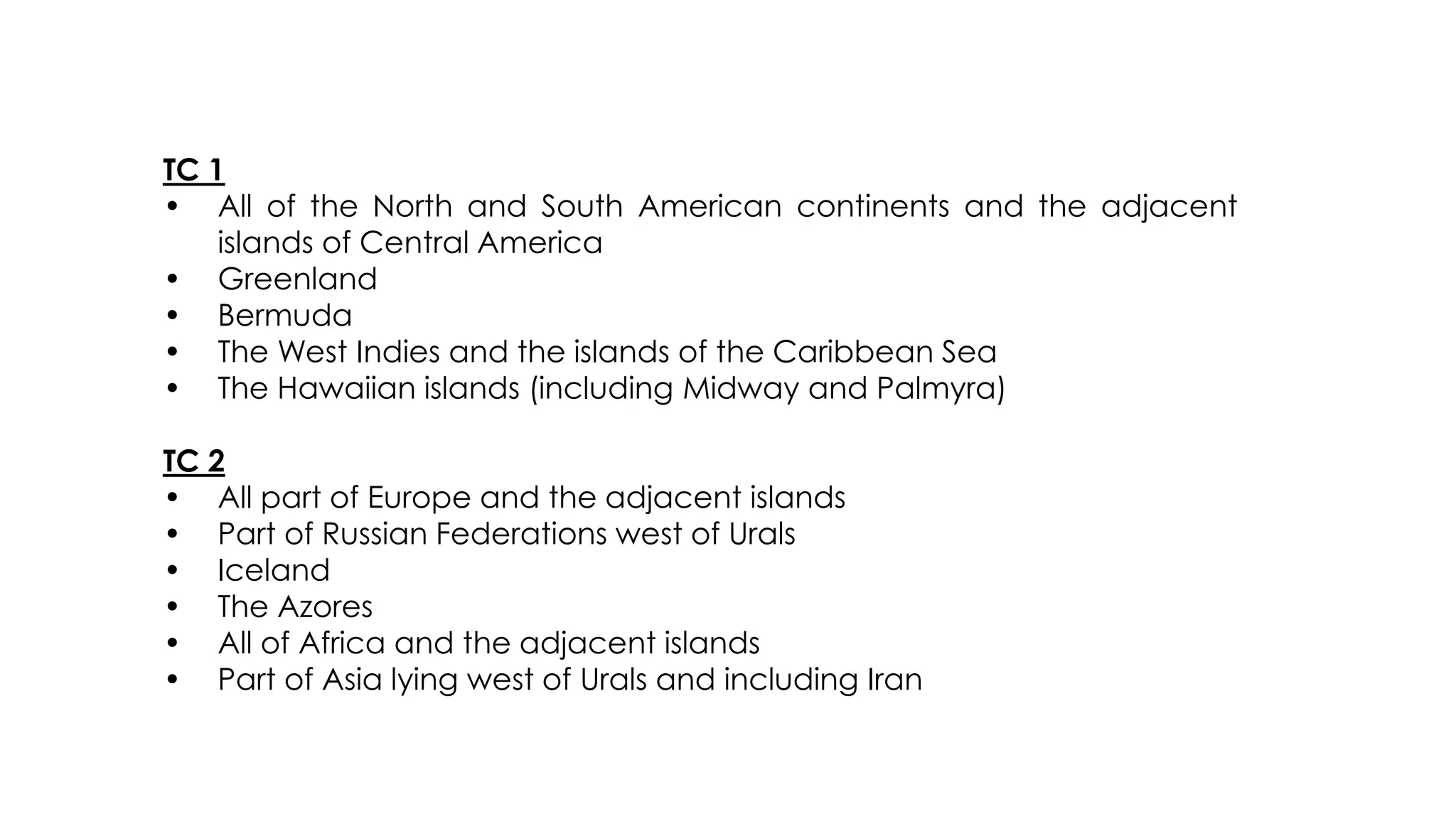 IATA GEOGRAPHY AREAS in the world, HM111 | PDF