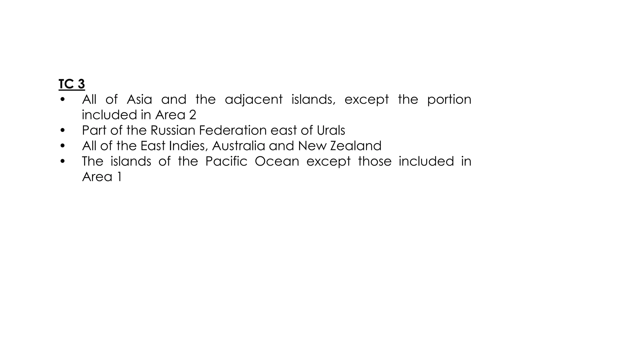 IATA GEOGRAPHY AREAS in the world, HM111 | PDF
