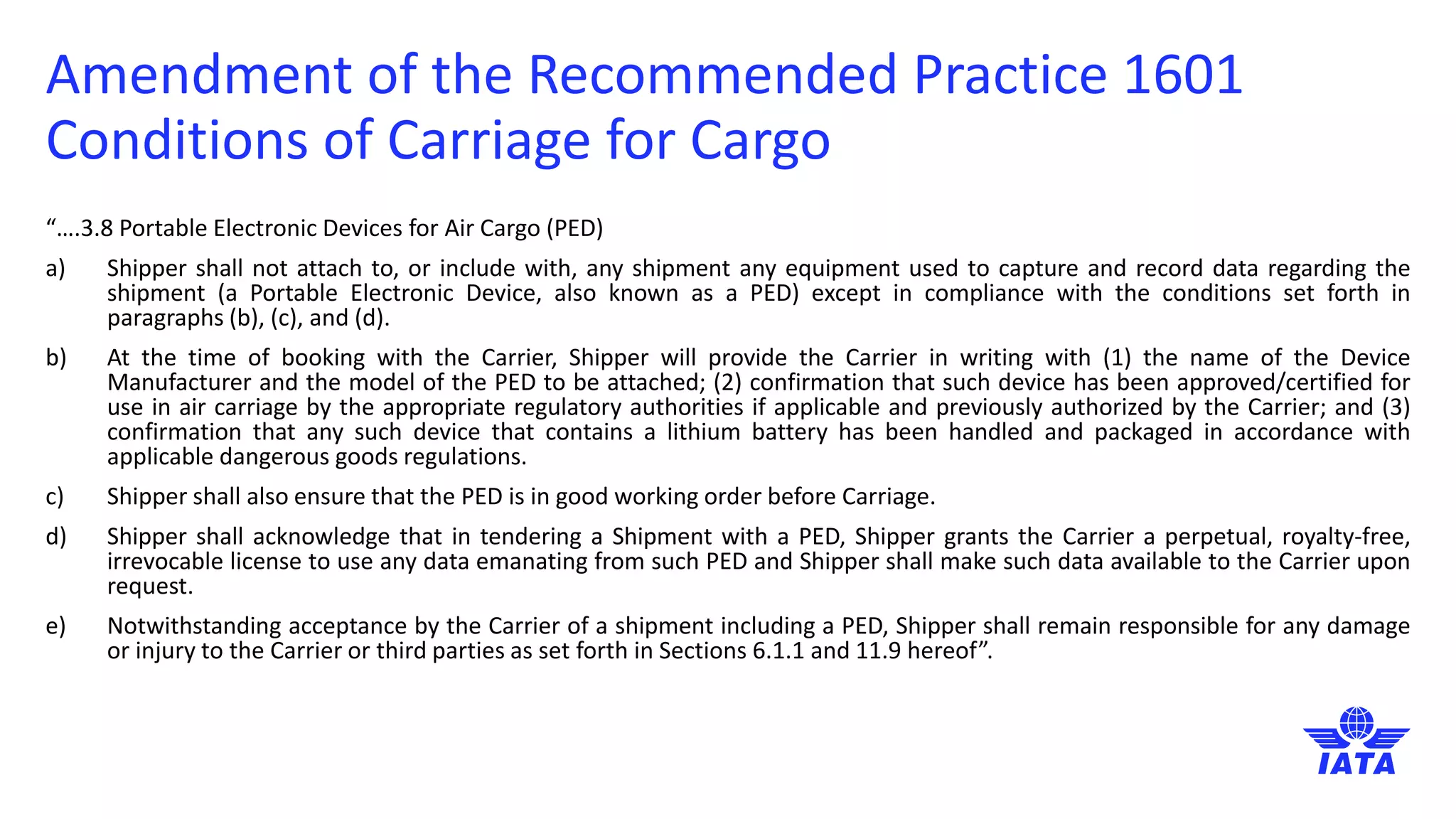 IATA Interactive Cargo Webinar 2021 | PDF