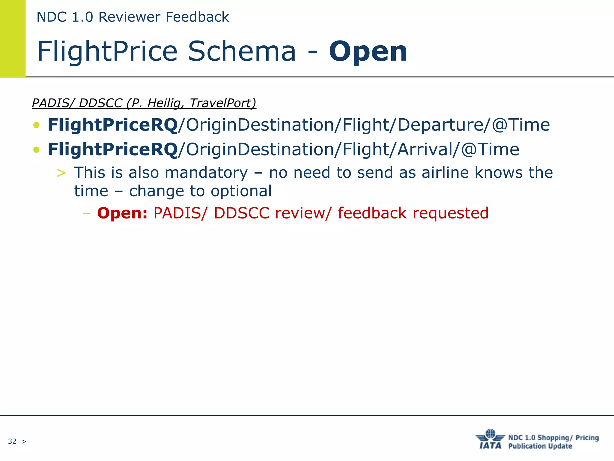 IATA NDC Phase 1 Schema Architecture and Clarifications | PPTX