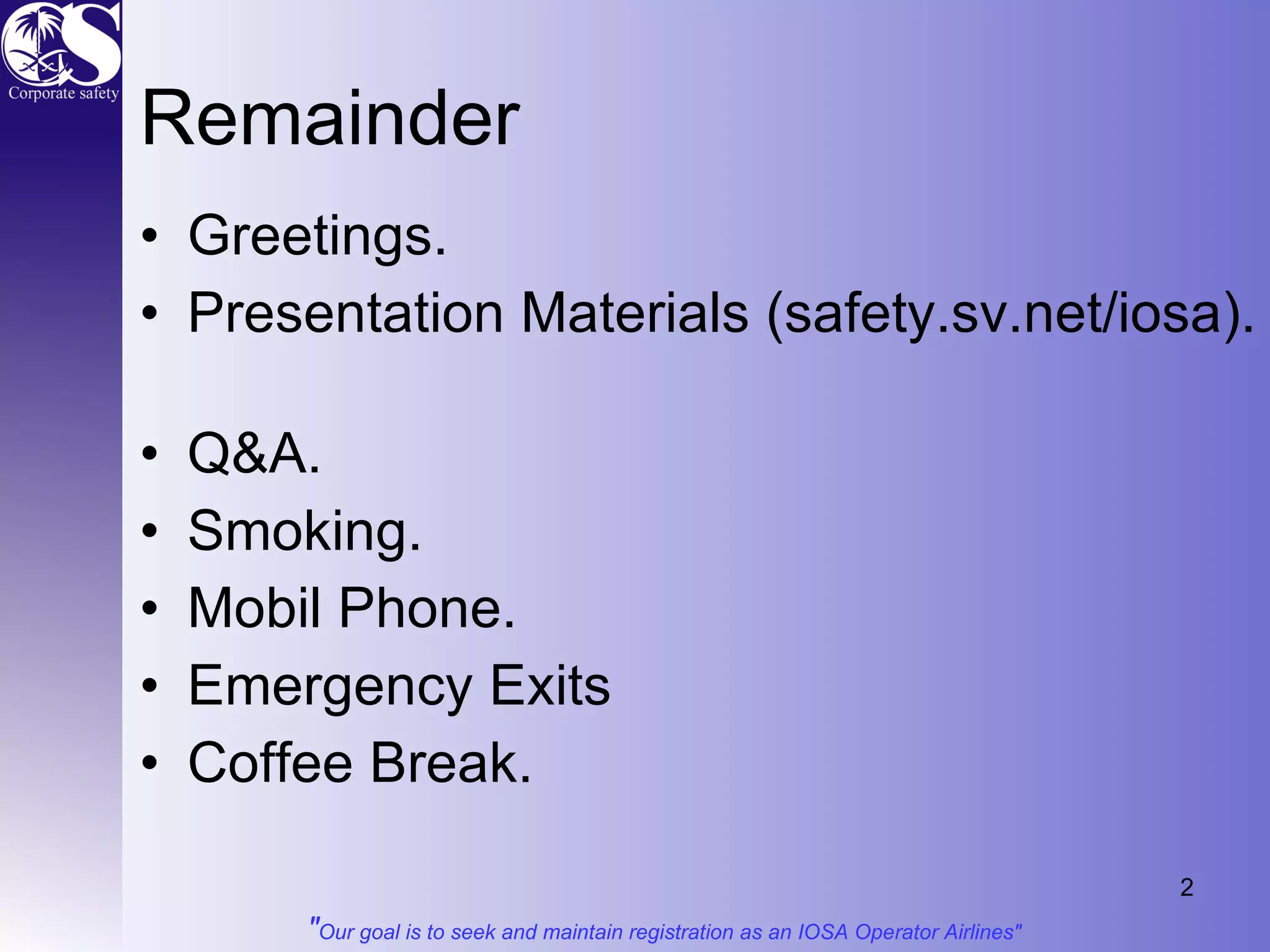 Iata operational safety_audit_(iosa) | PPT