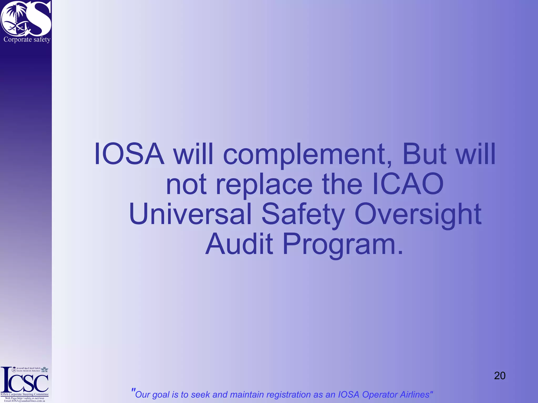 Iata operational safety_audit_(iosa) | PPT