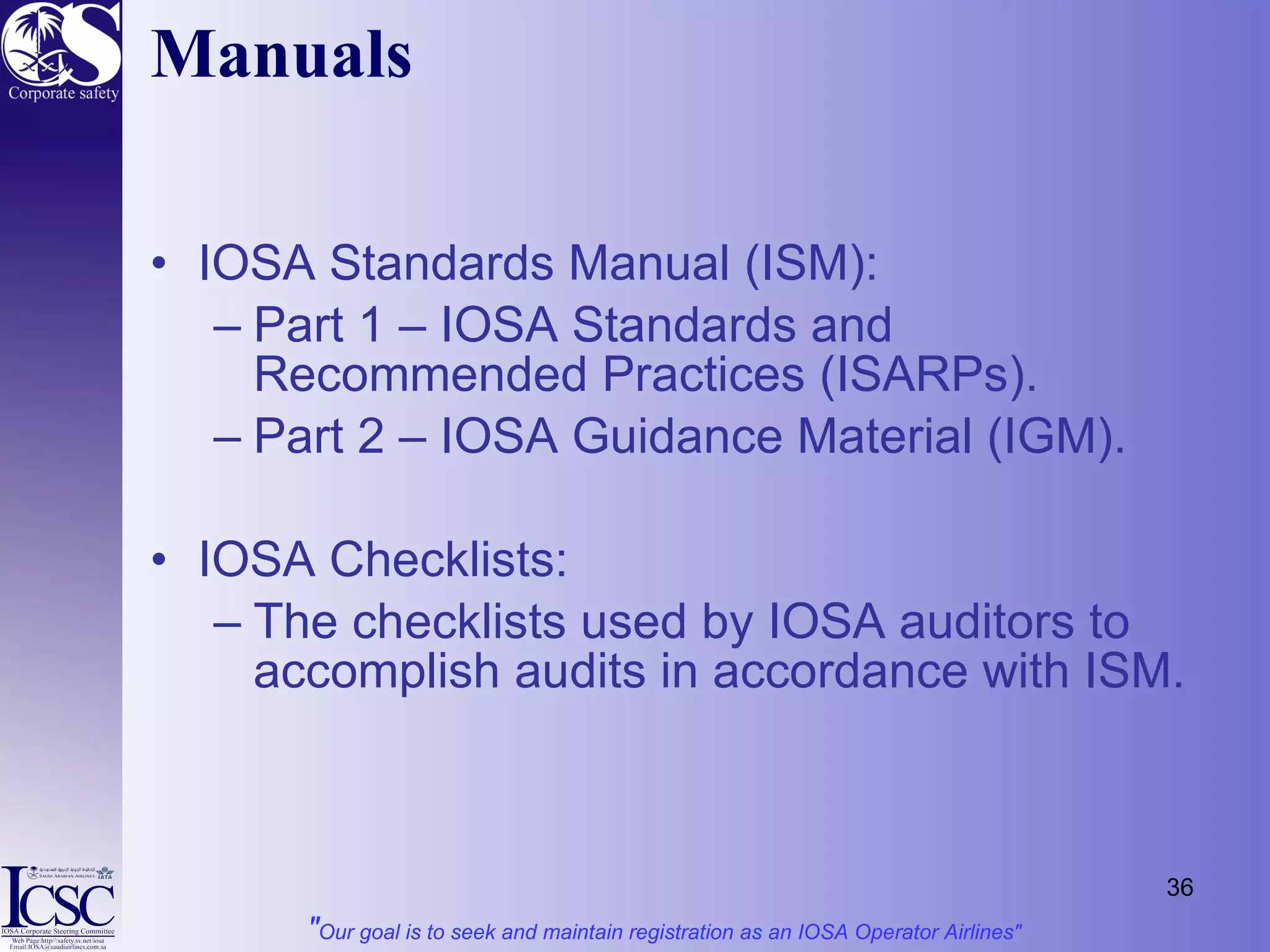 Iata operational safety_audit_(iosa) | PPT