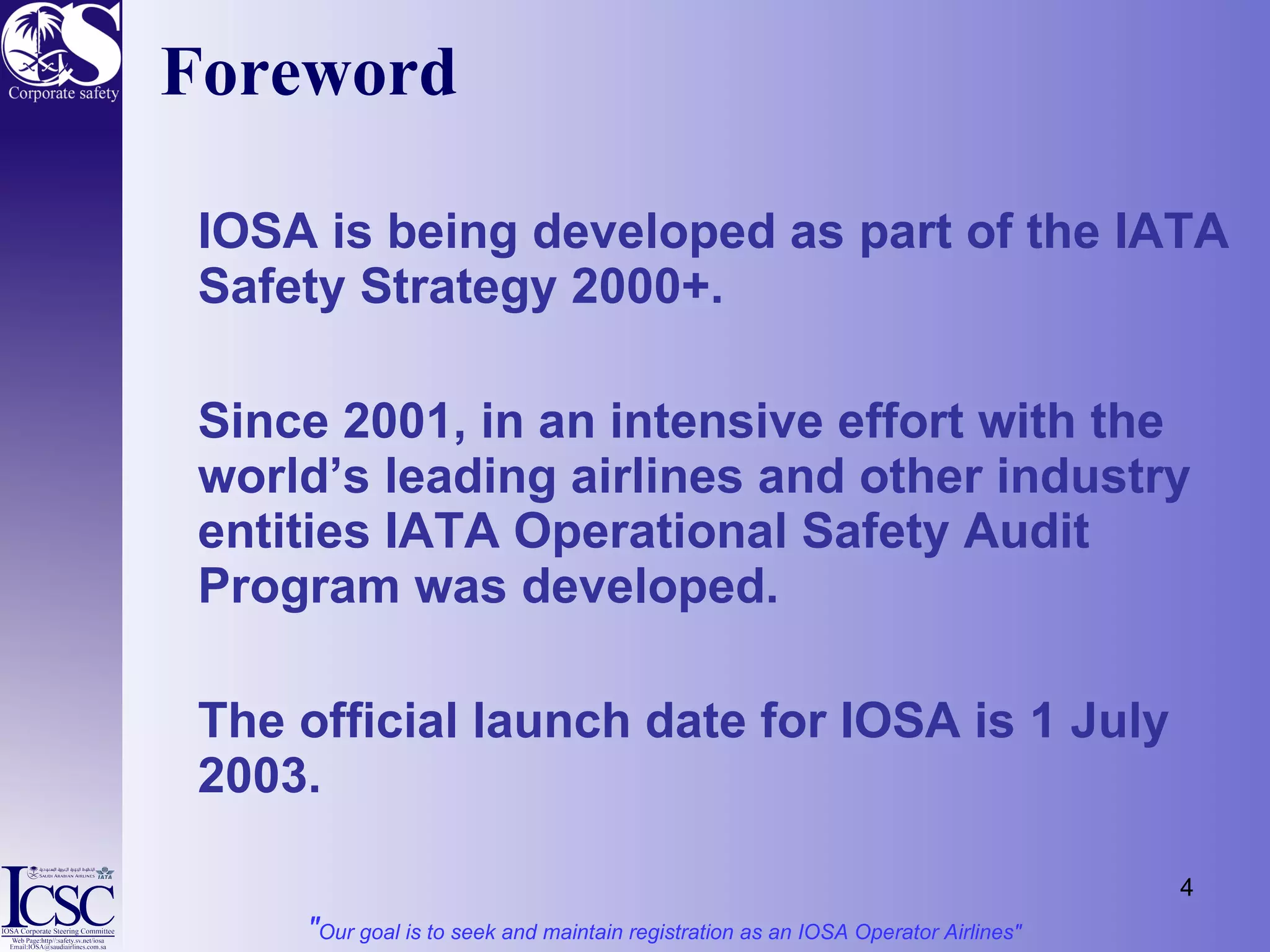Iata operational safety_audit_(iosa) | PPT