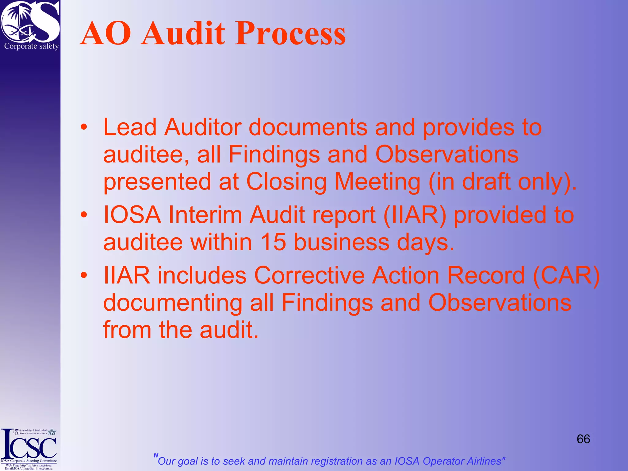 Iata operational safety_audit_(iosa) | PPT