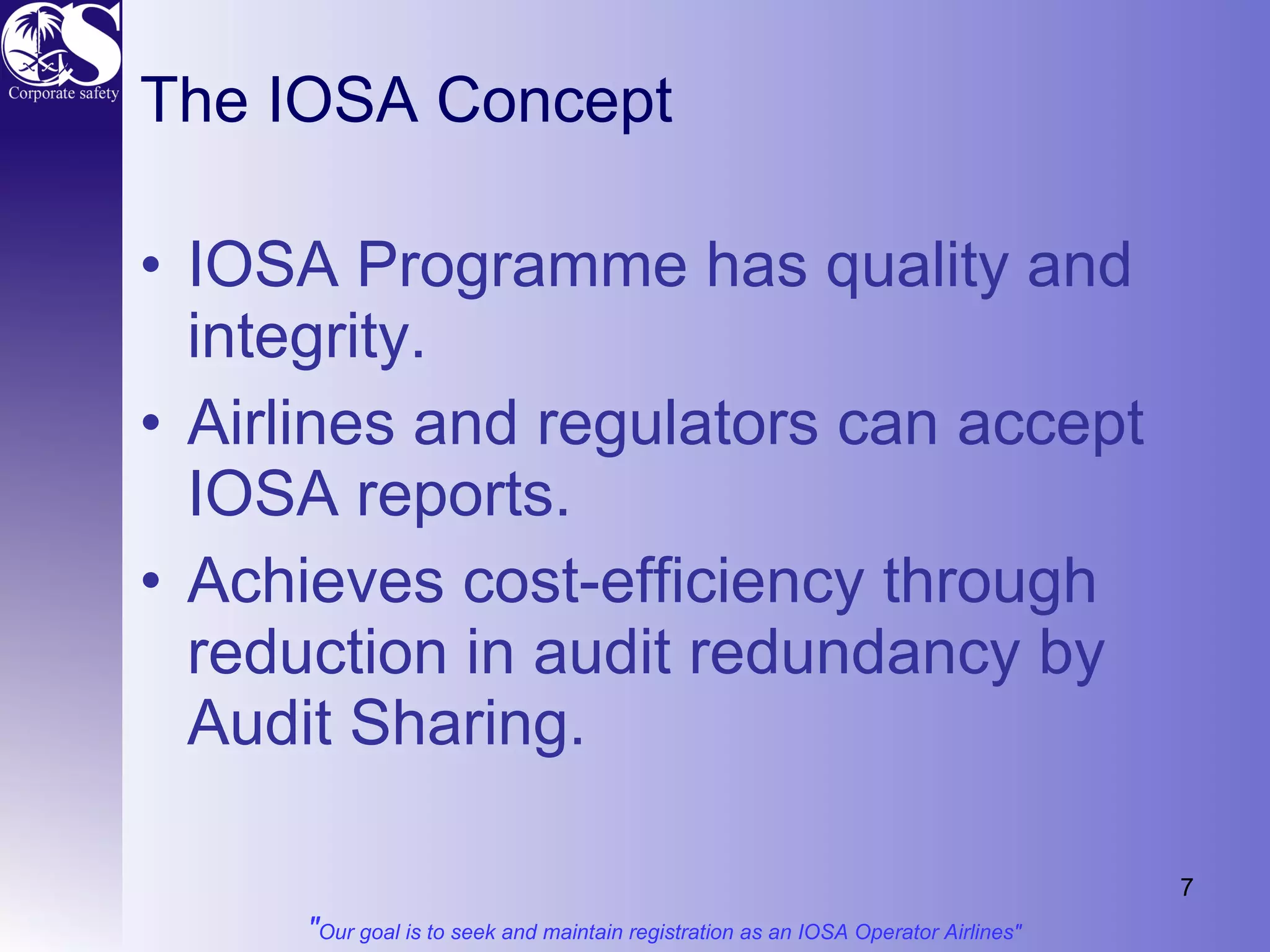 Iata operational safety_audit_(iosa) | PPT