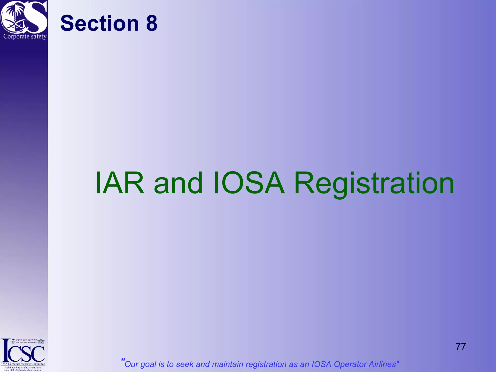 Iata operational safety_audit_(iosa) | PPT