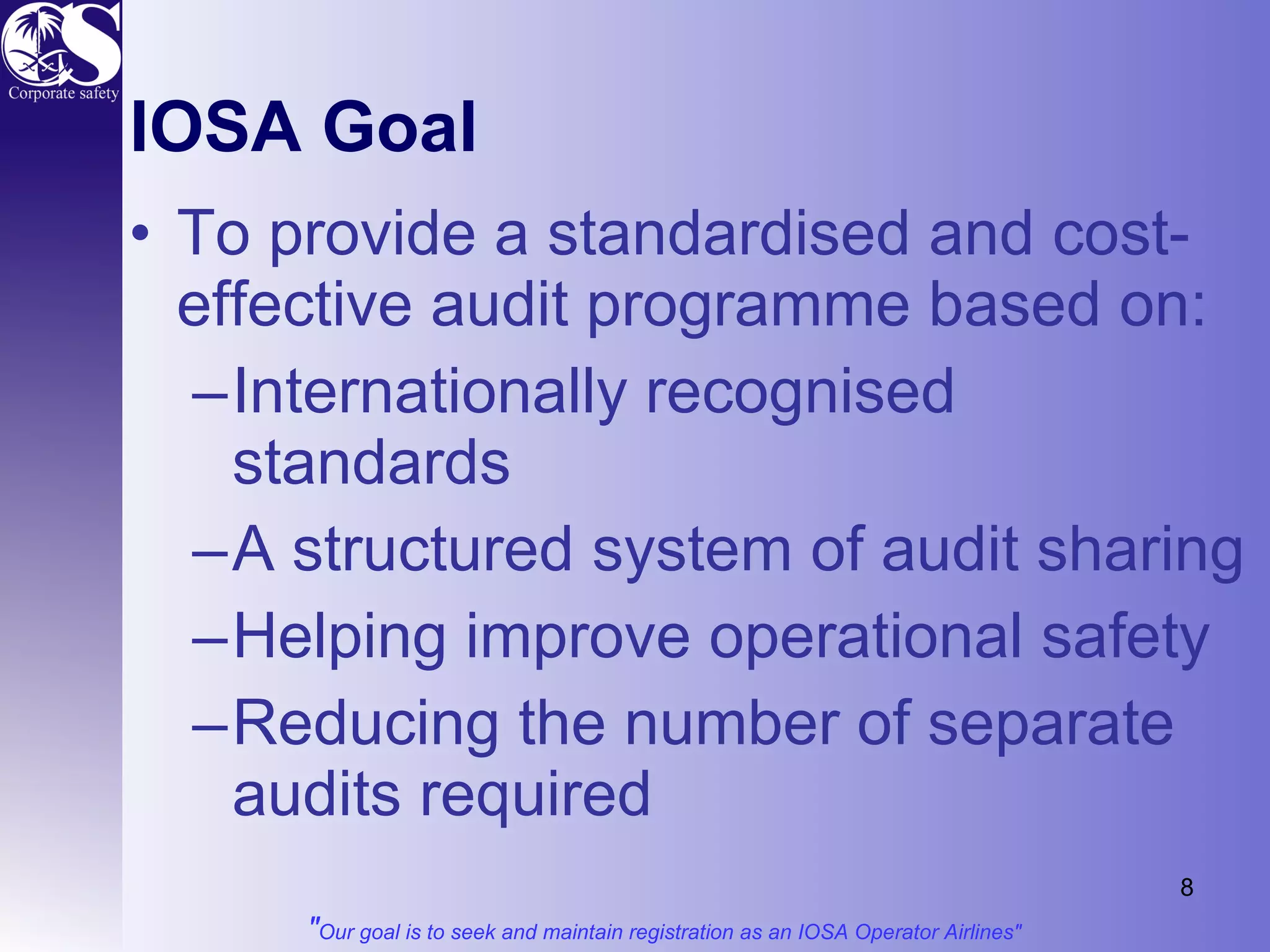 Iata operational safety_audit_(iosa) | PPT