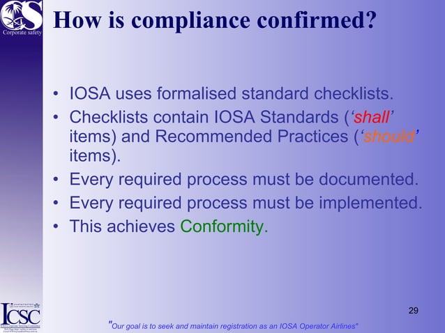 Iata operational safety_audit_(iosa) | PPT