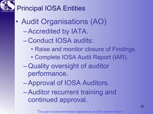 Iata operational safety_audit_(iosa) | PPT