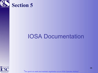 Iata operational safety_audit_(iosa) | PPT