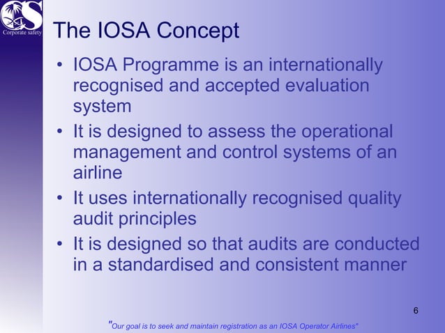 Iata operational safety_audit_(iosa) | PPT