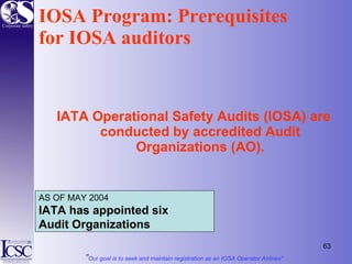 Iata operational safety_audit_(iosa) | PPT