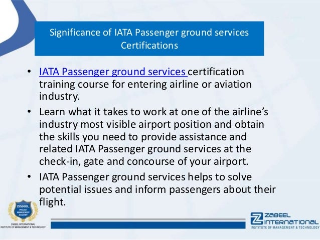 What is ground handling services at the airport? Iata passenger ground ...