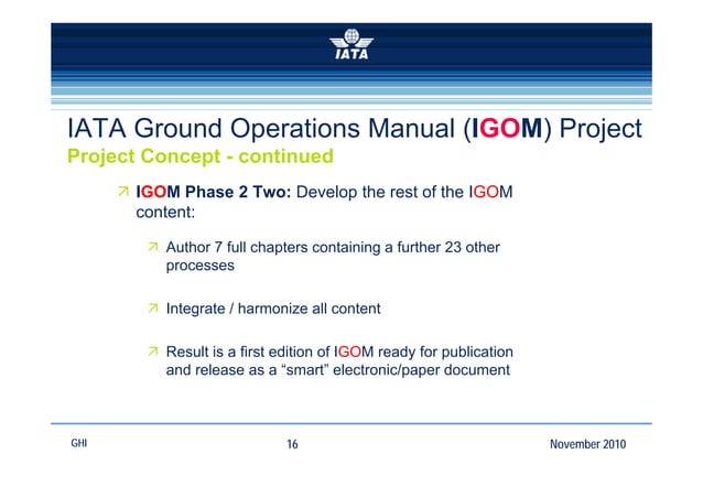 IATA Safety Audit for Ground Operations (IATA ISAGO & IGOM).pdf | Air ...