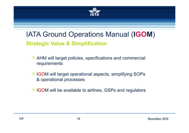 IATA Safety Audit for Ground Operations (IATA ISAGO & IGOM).pdf | Air ...