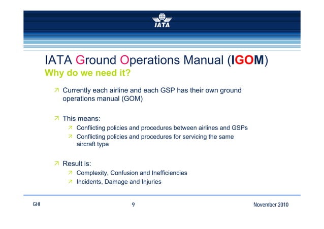 IATA Safety Audit for Ground Operations (IATA ISAGO & IGOM).pdf | Air ...