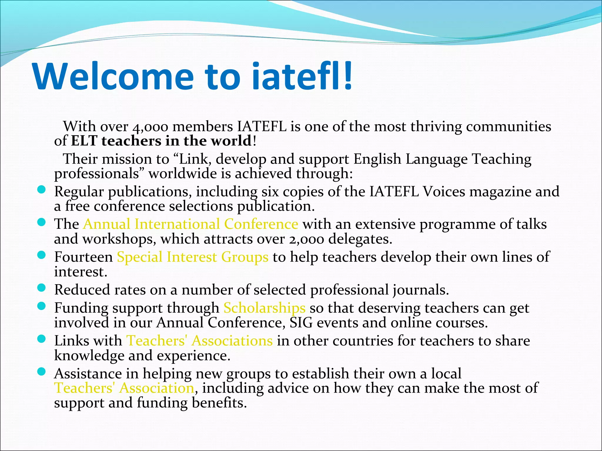 Iatefl presentation | PPT