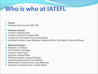 Iatefl presentation | PPT