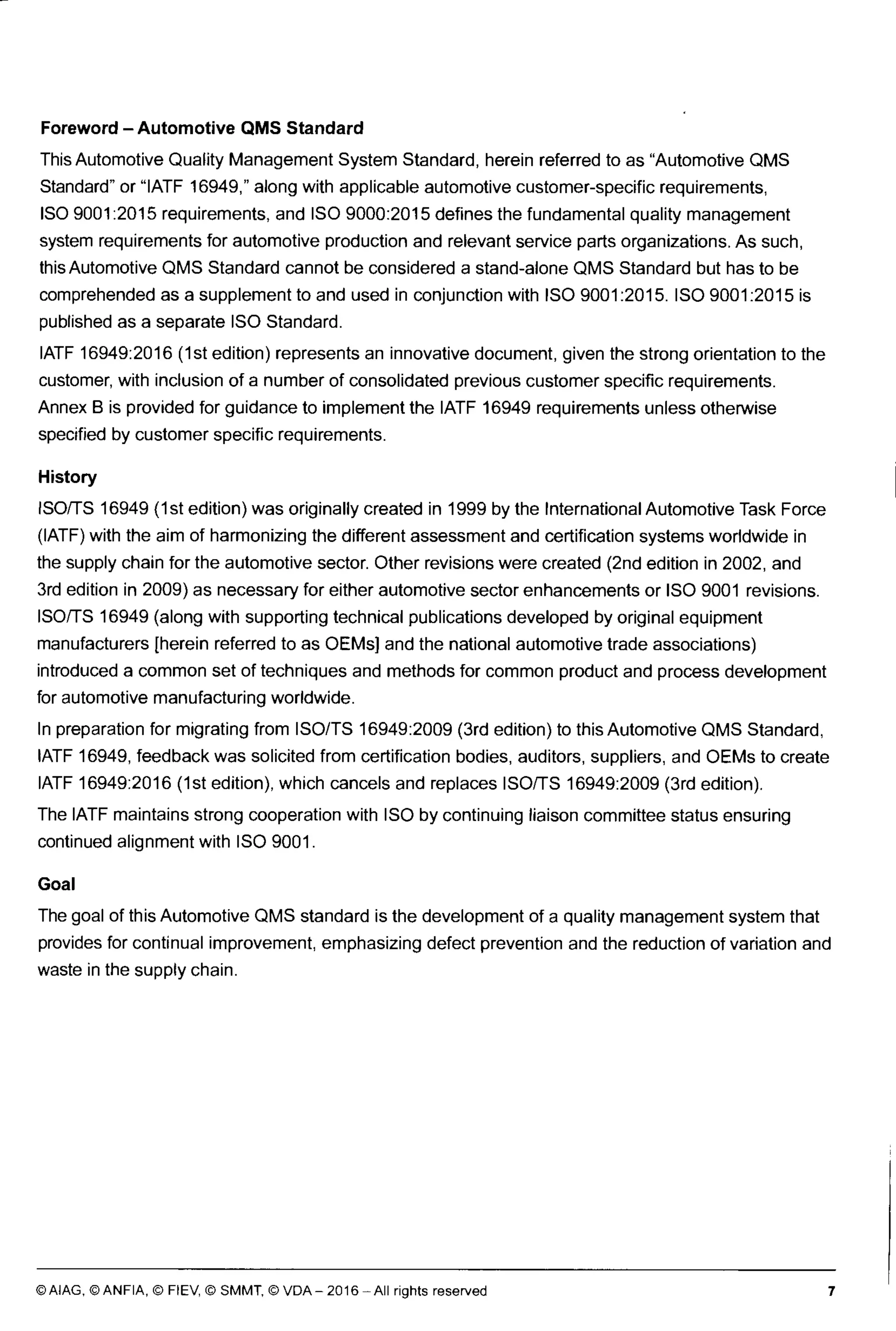 Iatf 16949 2016 | PDF