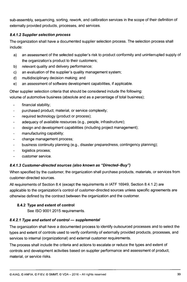 Iatf 16949 2016 | PDF