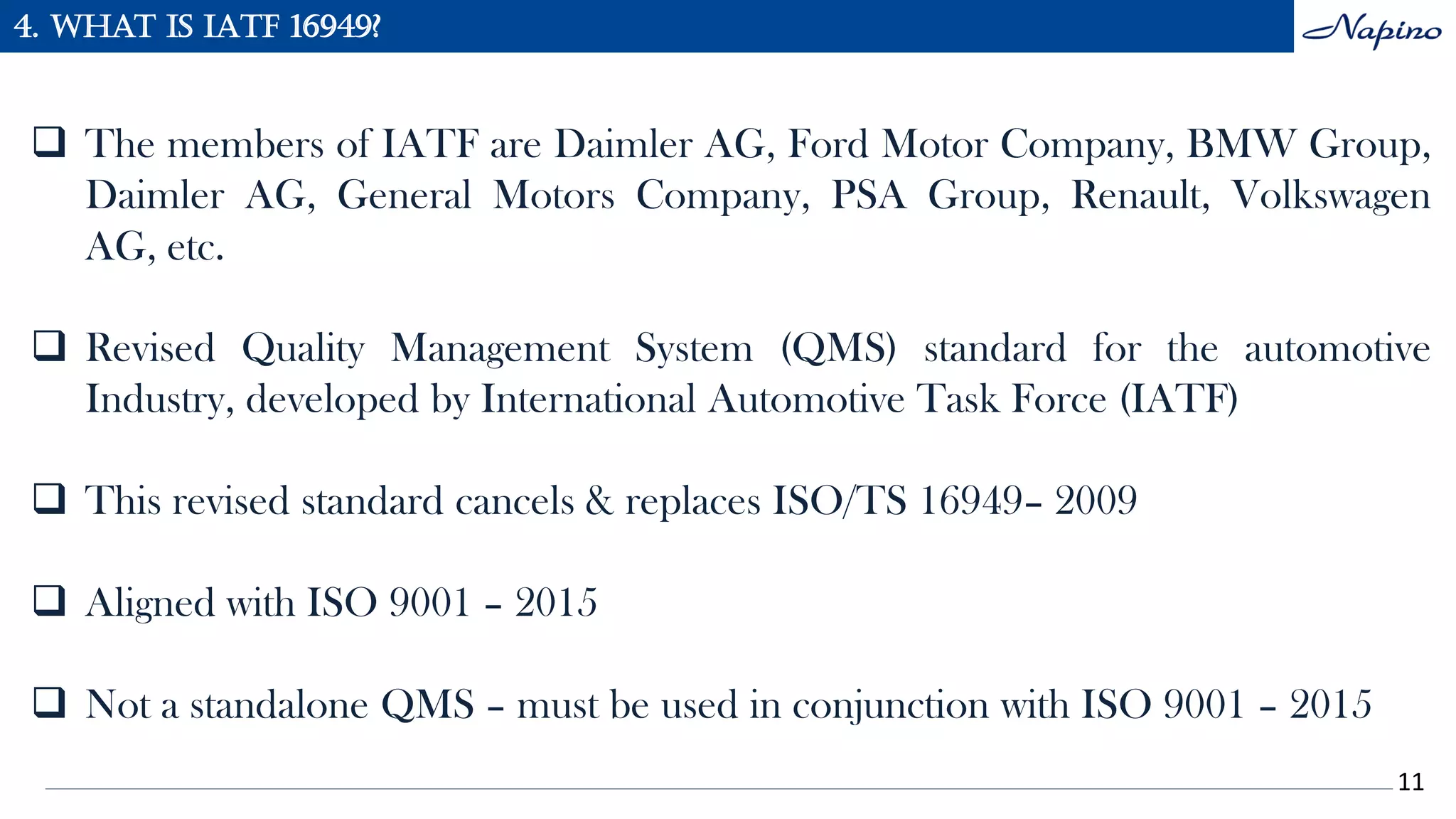 IATF 16949:2016 Clause Modification & Add | PDF