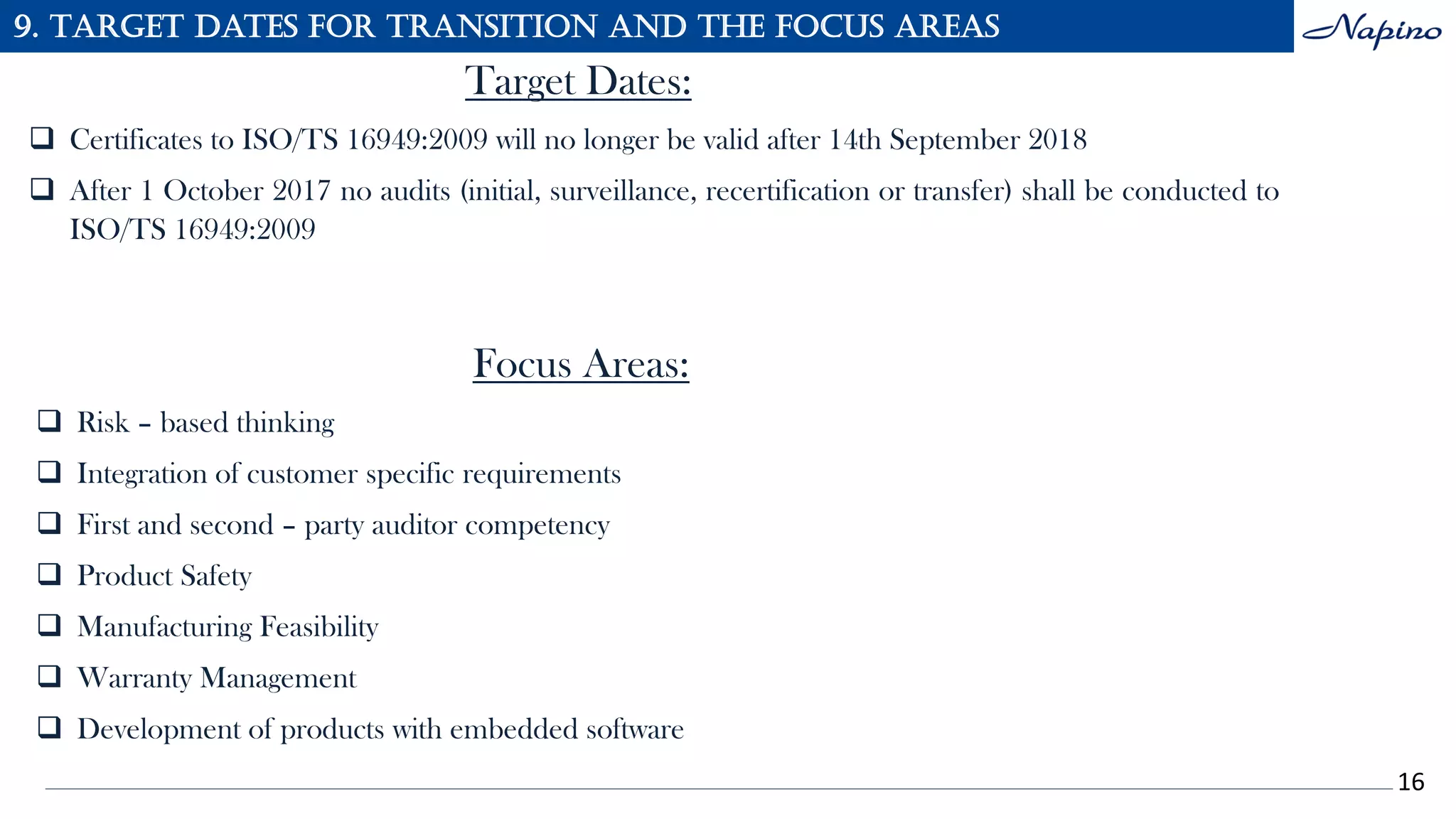 IATF 16949:2016 Clause Modification & Add | PDF