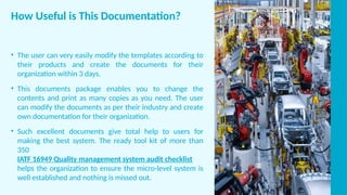 IATF 16949 2016 Documents - Manual, Checklists, Templates.pptx