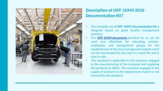 IATF 16949 2016 Documents - Manual, Checklists, Templates.pptx