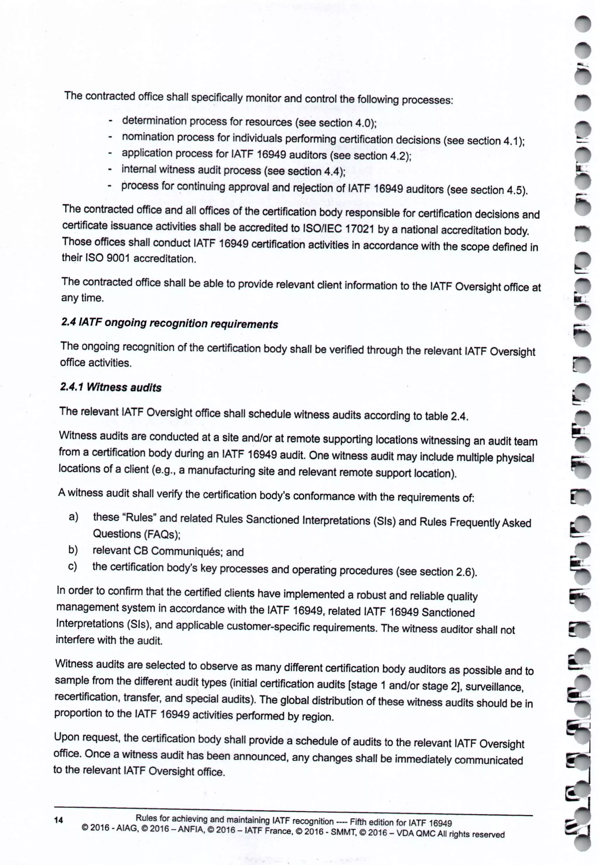 Rules for achieving and maintaining IATF Recognition IATF Rules 5th ...